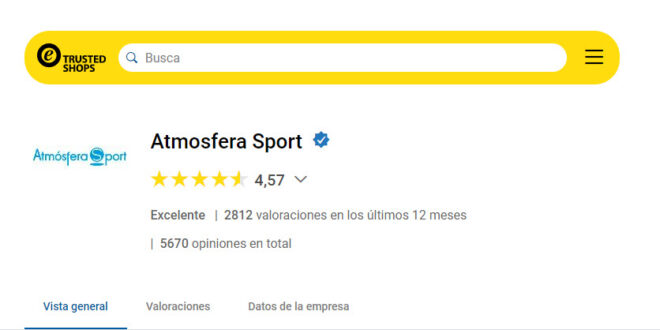 Atmosfera Sport Opiniones 2026 de la tienda de deportes online ️